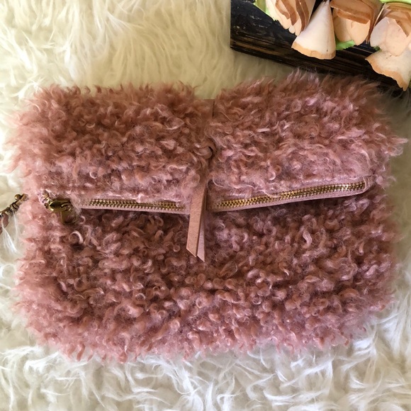Universal Thread | Bags | Universal Thread Fuzzy Clutch | Poshmark